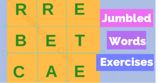 JUMBLED WORDS ENGLISH TEST
