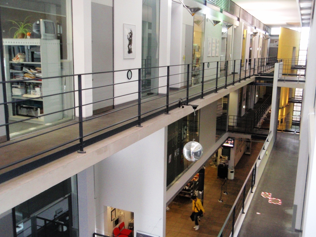 D4DM is in the light and open Centenary Building. old campus