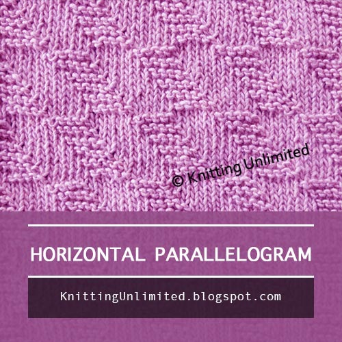 Horizontal Parallelogram Knit Purl