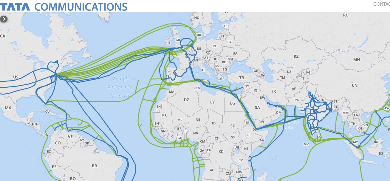 Cartographie numérique: Les câbles sous-marins, enjeu majeur de la ...
