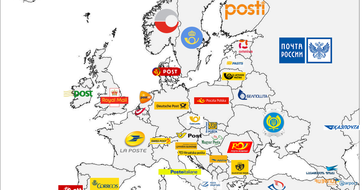Mail Adventures: Logos of European Postal Services