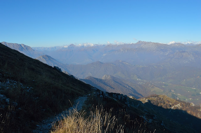 Trekking in Italy. Hiking from Lecco to Monte Resegone