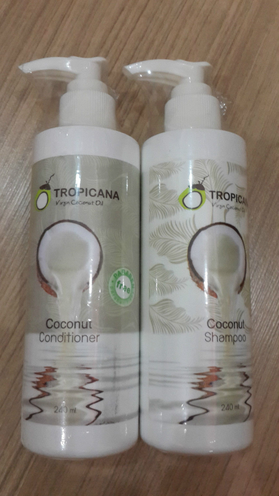 TROPICANA Coconut Oil Shampoo + Conditioner for Damaged Hair
