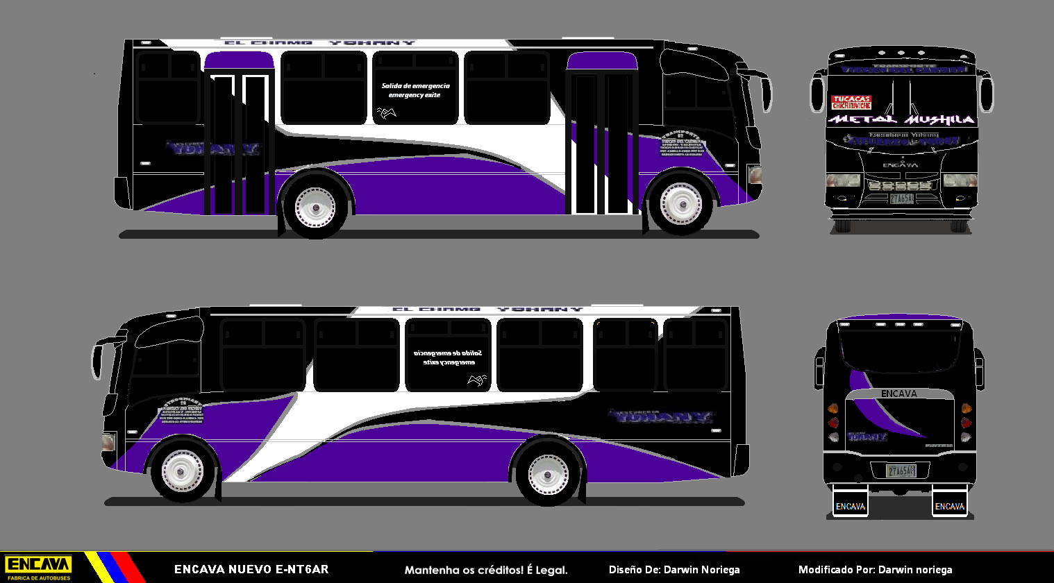 Diseños Autobuses Venezuela: Encavas Pintadas