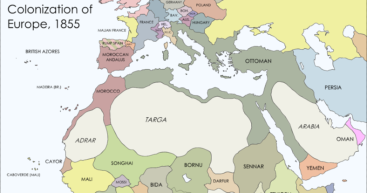 Alternate History Weekly Update: Map Monday: Colonization of Europe ...