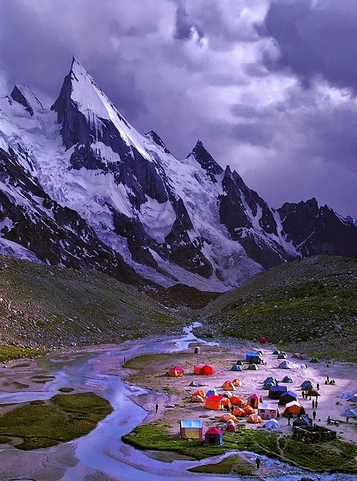 Laila Peak in Hushe Valley, Karakoram range of Pakistan. - World Travel