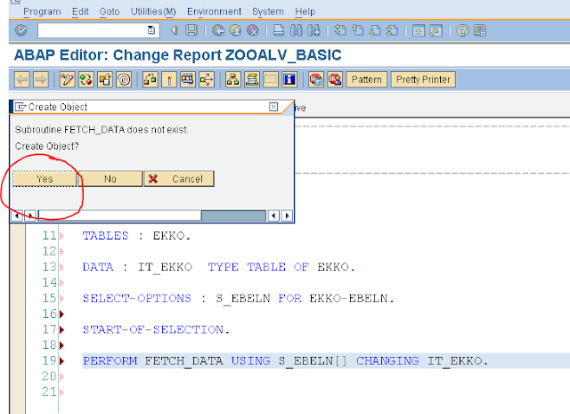 SAP TECH: Basic OO-ALV Report ( SE38 )
