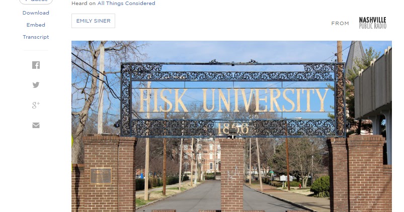College History Garden: Fisk University History is Featured on All ...
