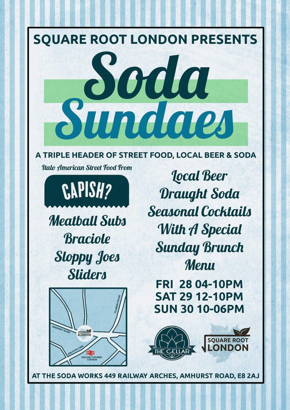 London Pop-ups: Square Root's 'Soda Sundaes' Triple Header in Hackney Downs