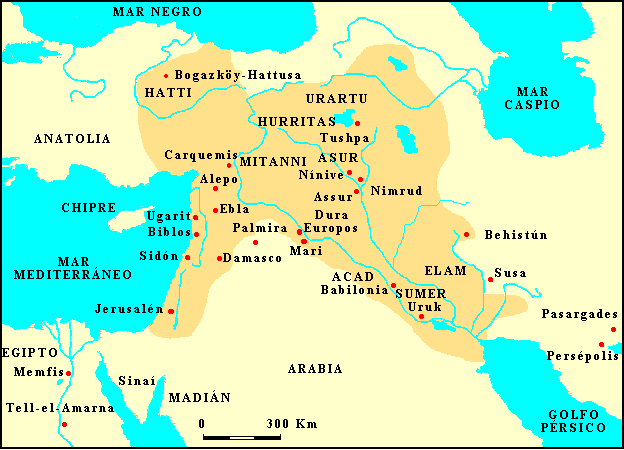 Mapa - La Escritura Cuneiforme – El Nacimiento de la Escritura