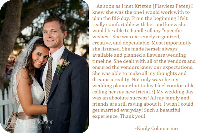 Flawless Fetes : Emily & Nick's Wedding