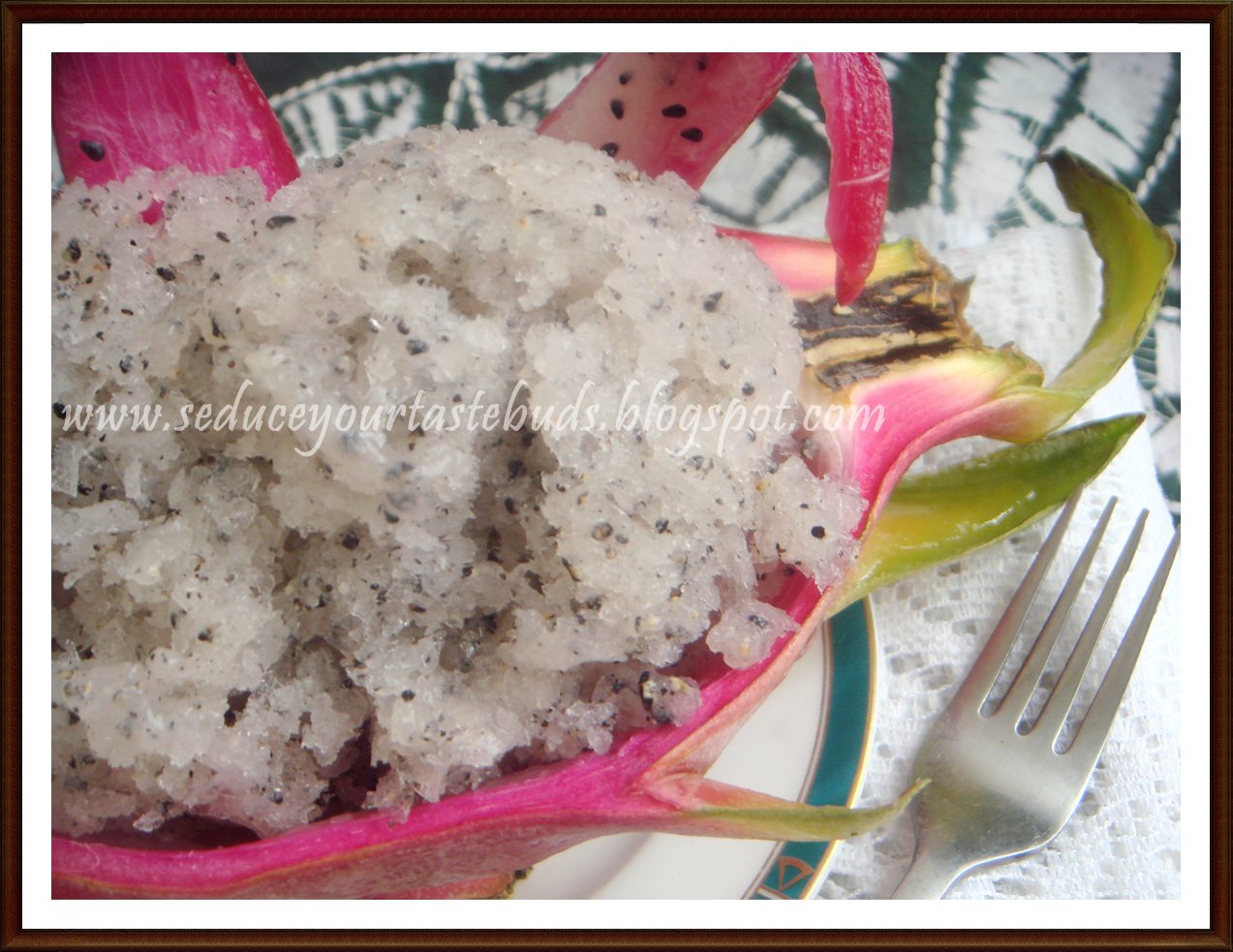 Dragon fruit Sorbet - Seduce Your Tastebuds...