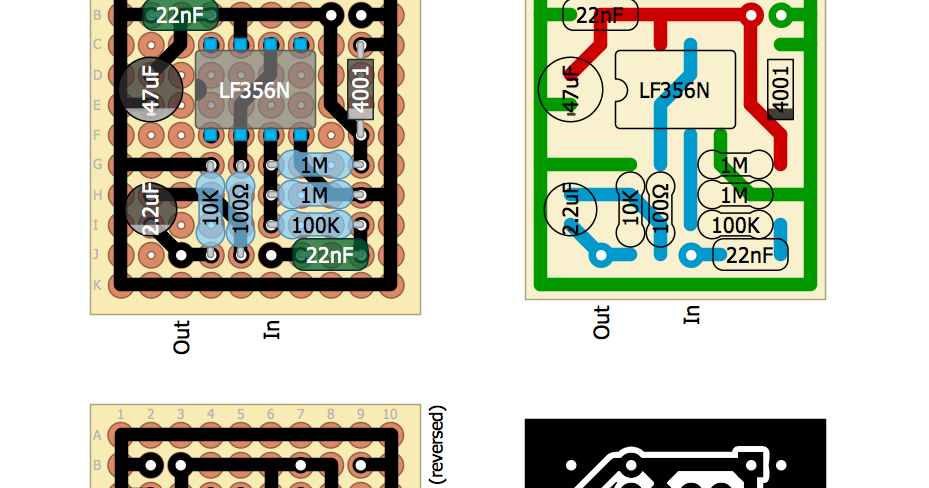 Perf and PCB Effects Layouts: Tiger Pre-Amp