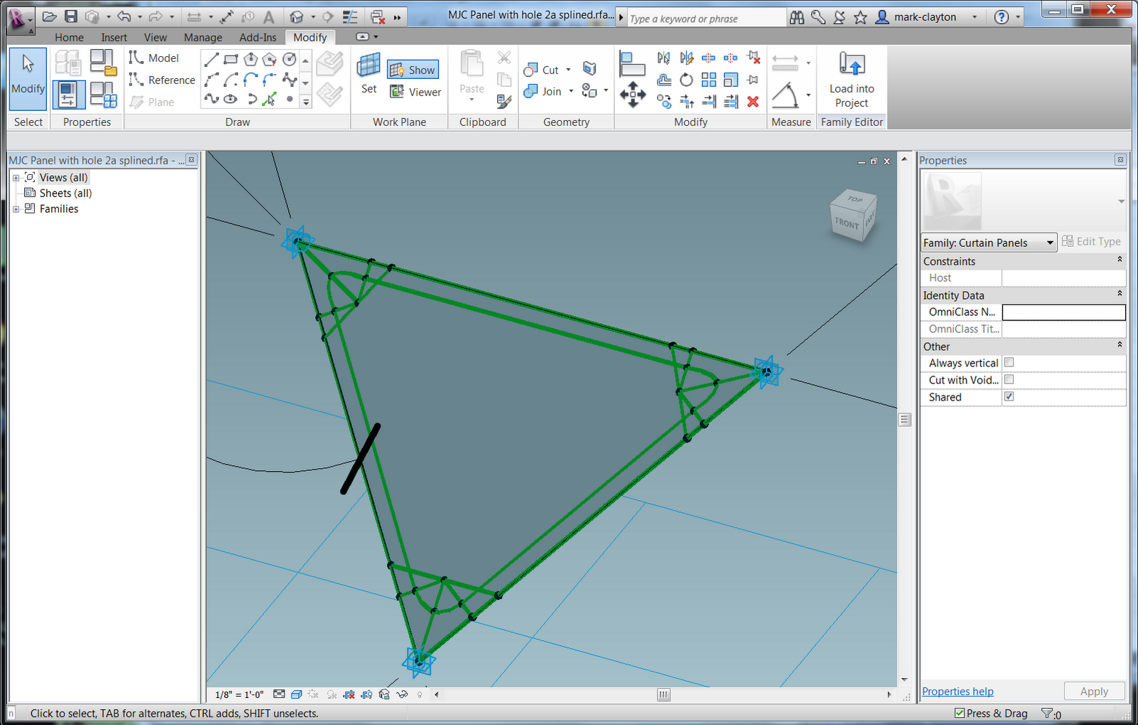 Texas Architecture and Miscellaneous University: BIM Triangular panel ...