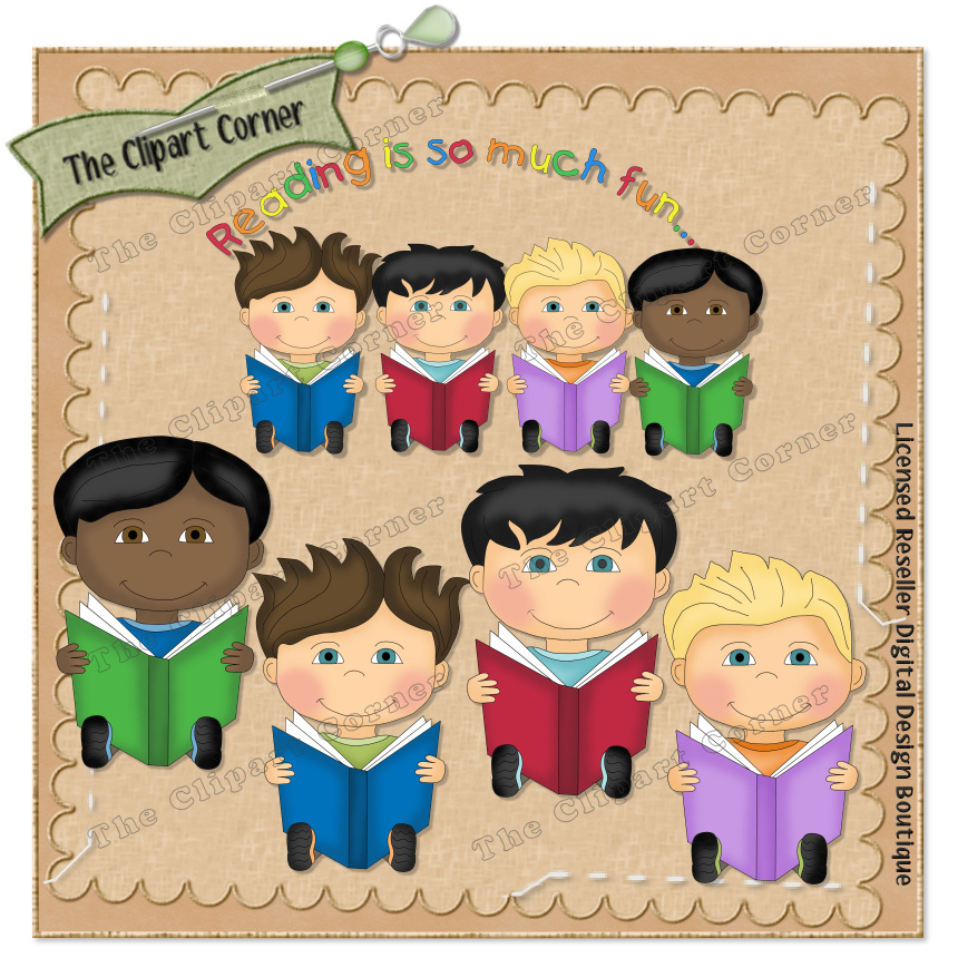 The Clipart Corner: Reading is Fun Clip Art