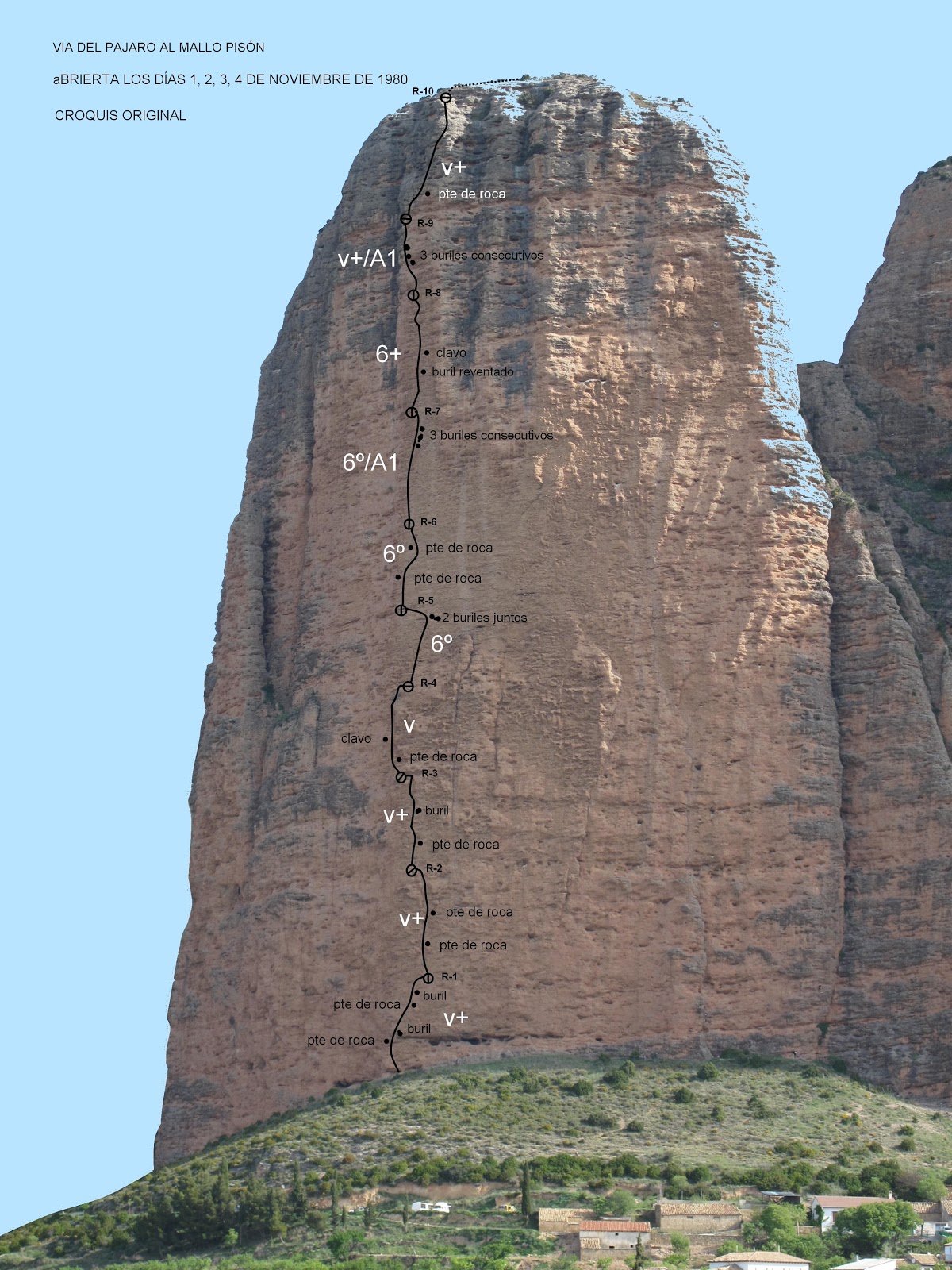 FERNANDO COBO GUERRERO: Vía del Pájaro al Pisón, Riglos