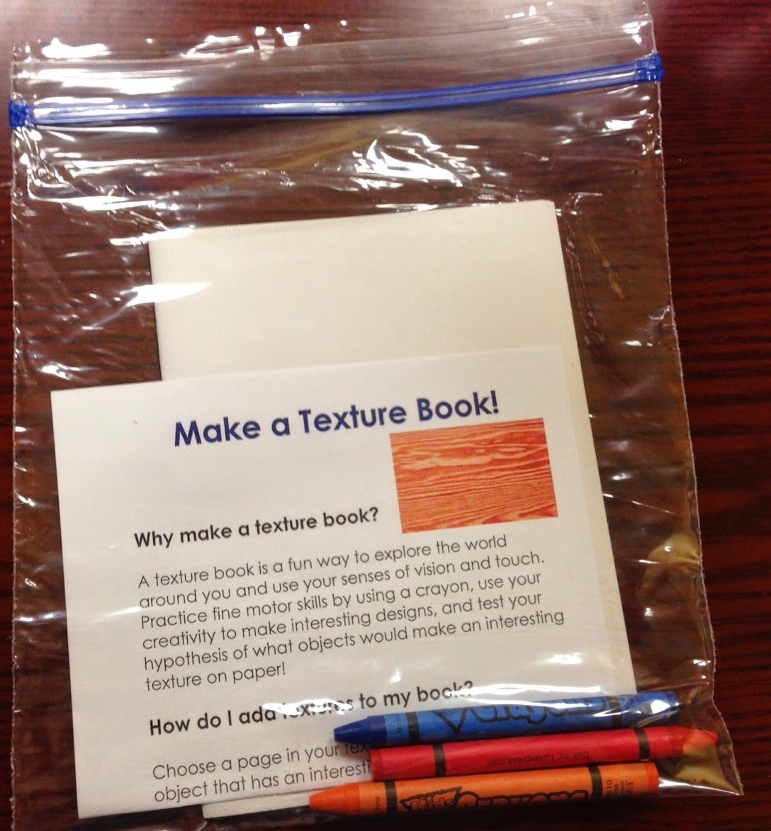 Abby the Librarian: Science Activity Packs: Texture Book