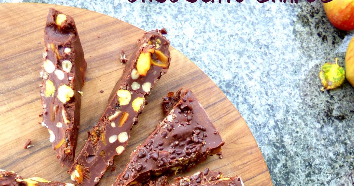 Chez Maximka: Fruit & nut chocolate shards with popping candy