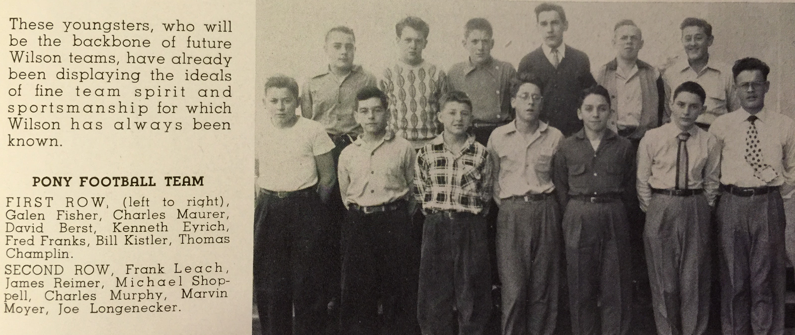 Wilson Bulldogs Football: 1949 Season Overview