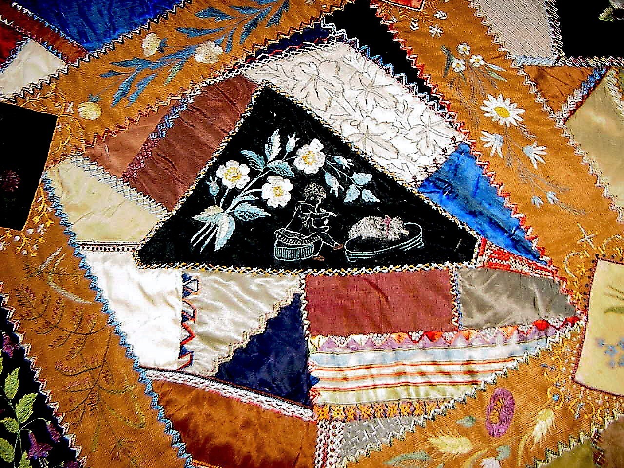 Local History Matters: VICTORIAN CRAZY QUILT in HISTORY HOUSE COLLECTION