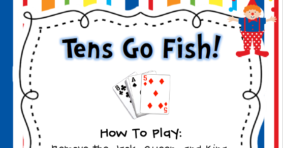 Paper, Pencils, and Polka Dots: Tens Go Fish