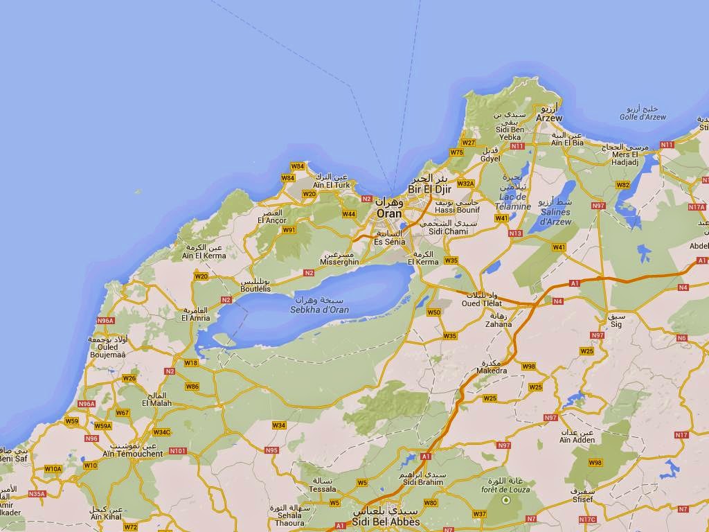 Découpage administratif de l'Algérie & Monographie: Carte du réseau ...