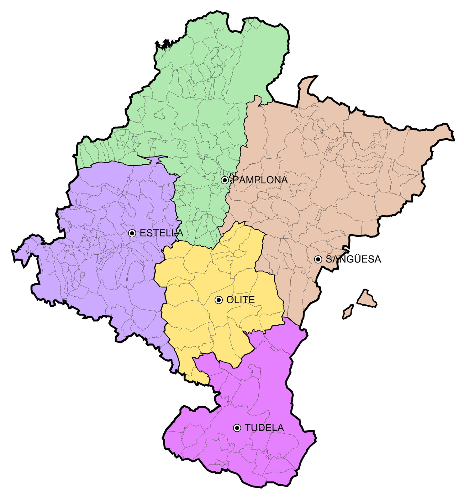 SOCIALES 1º ESO: MAPAS DE NAVARRA