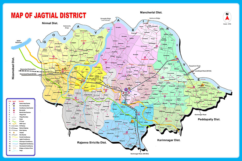 PHYSICAL FEATURES OF PROPOSED JAGTIAL DISTRICT: | jagtial