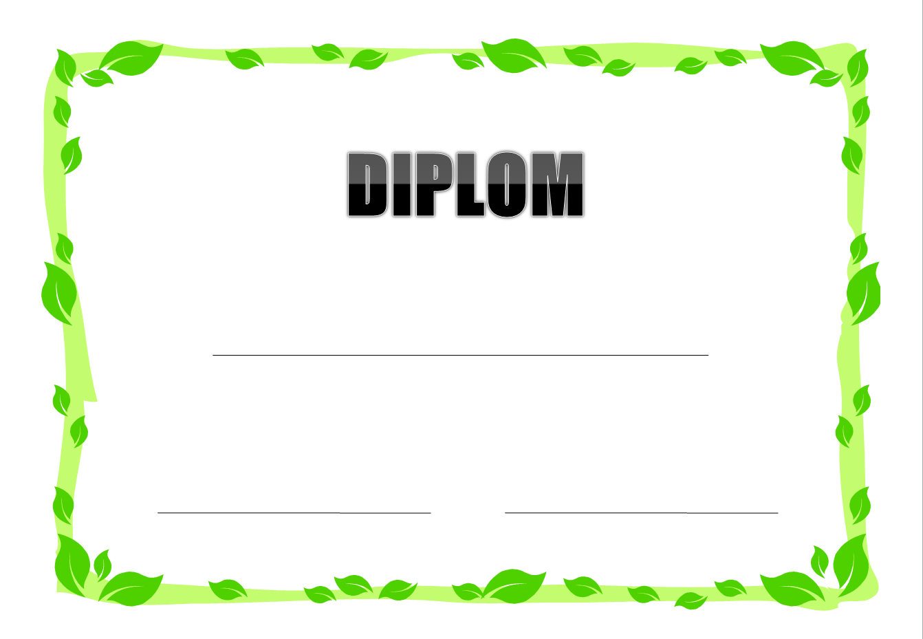 Diplomy, pamětní listy a certifikáty pro děti ke stažení a vytisknutí ...