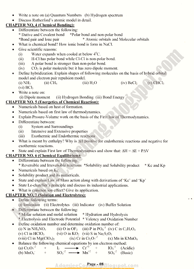 Adamjee Coaching: Adamjee Guess Papers XI - Science Group - 2014