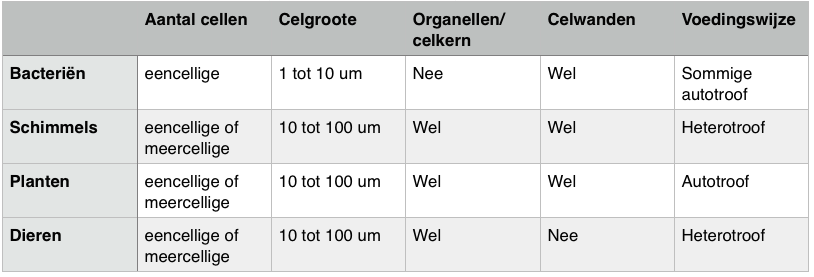 BiologiemetRosalie: De 4 rijken