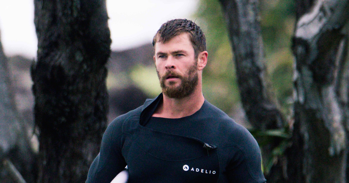 my new plaid pants: Chris Hemsworth Wears That Wetsuit