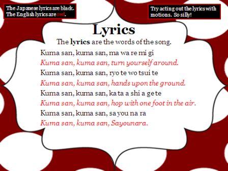 The Sweetest Melody: Kuma San