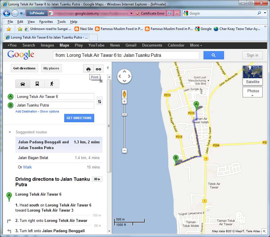 Homestay TUDM Butterworth: Guna Google Maps