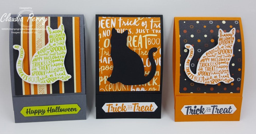 Stamping with Claudia (formerly in GA): Spooky Cat Matchbook