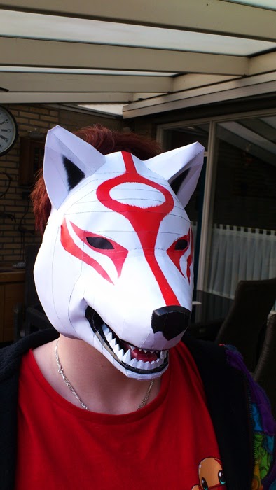 Papercraft Okami Mask Amaterasu - Papercraft4u | Free Papercrafts ...