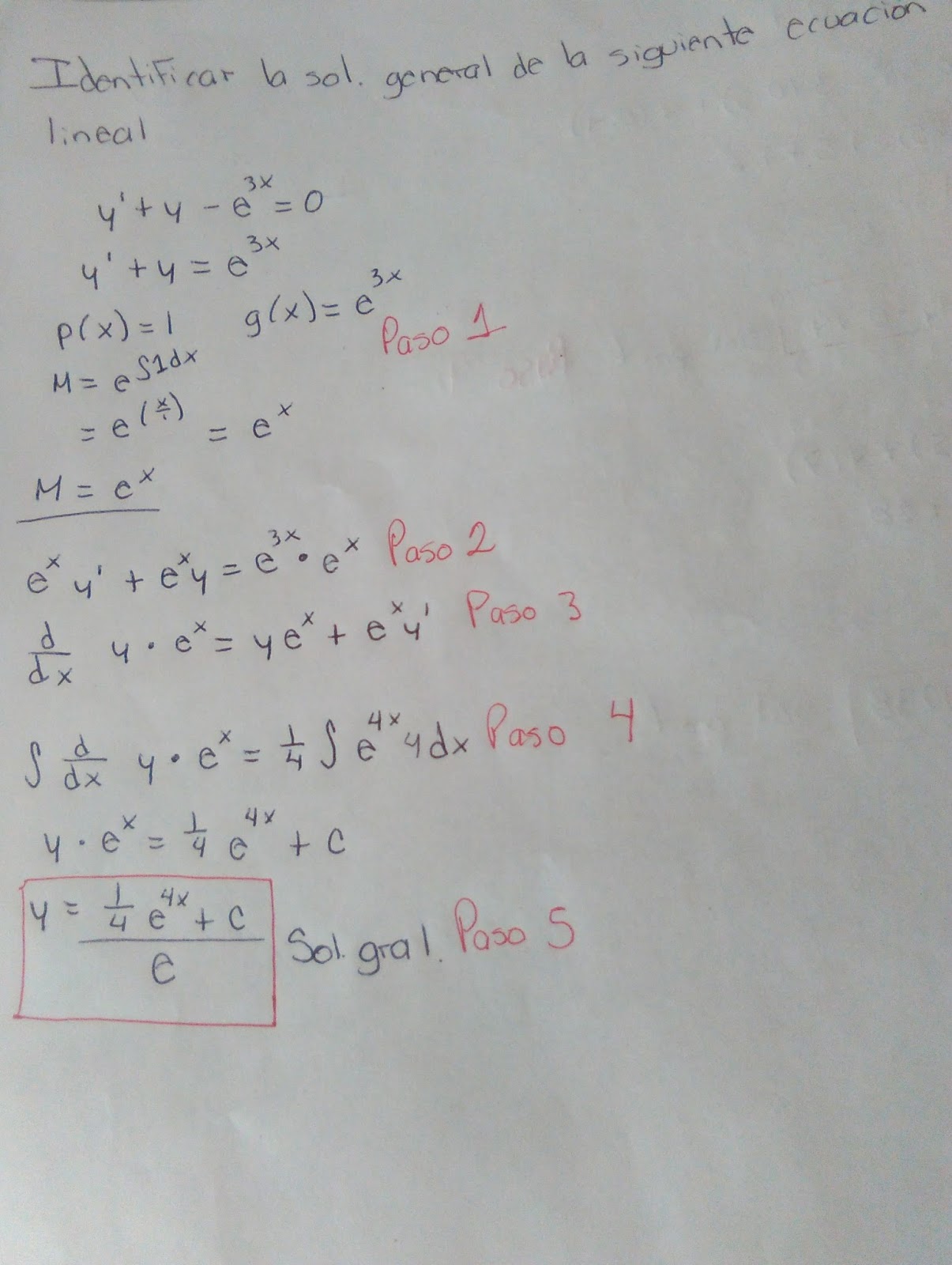 Ecuaciones Diferenciales : ECUACIONES DIFERENCIALES LINEALES