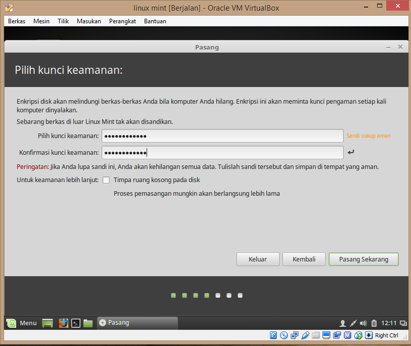 TUTORIAL MENGINSTAL LINUX MINT 18.1 CINNAMON "SERENA" 64BIT PADA VIRTUALBOX