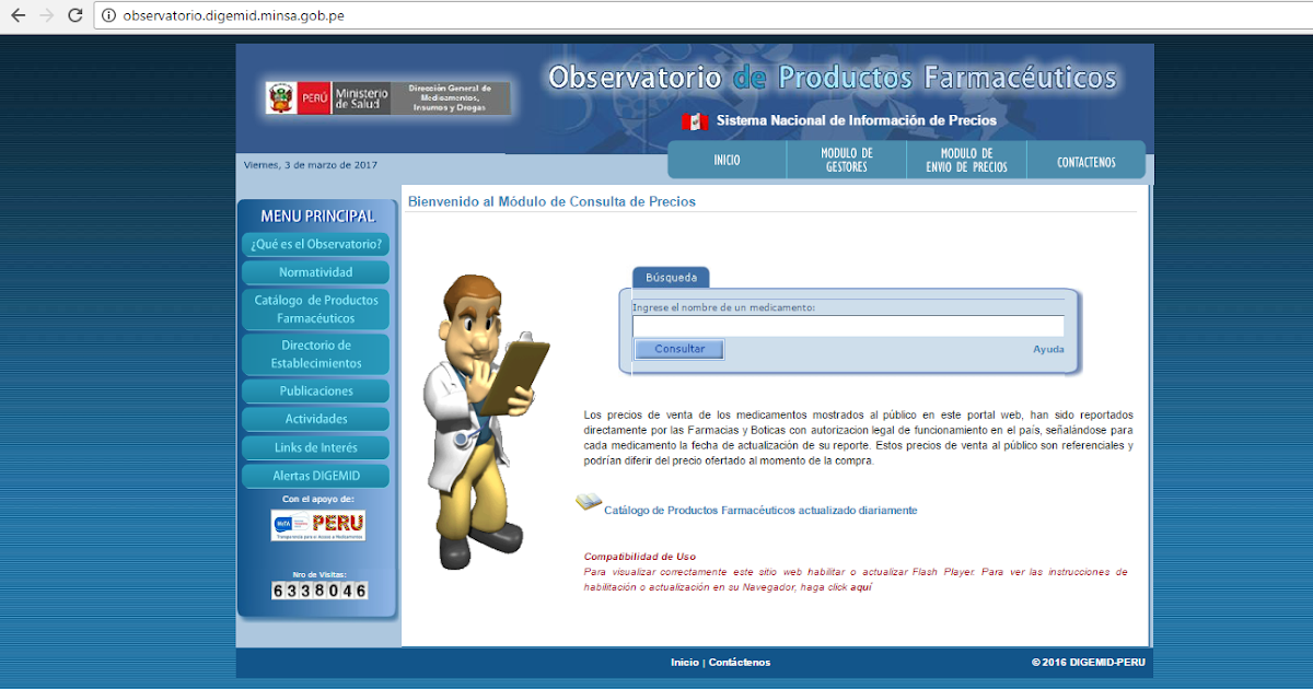 Observatorio de precios Digemid