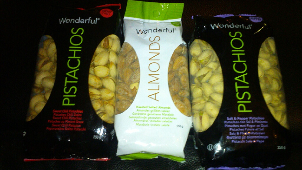 Wonderful Pistachios and Wonderful Almonds - My Three and Me