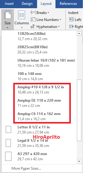 Tutorial Lengkap Dengan Gambar Cara Membuat Alamat di Amplop pada ...