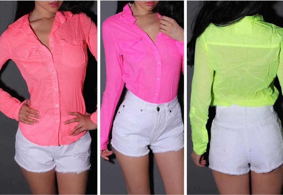 Blusas Neon e Jeans Estampados | Team Beauty
