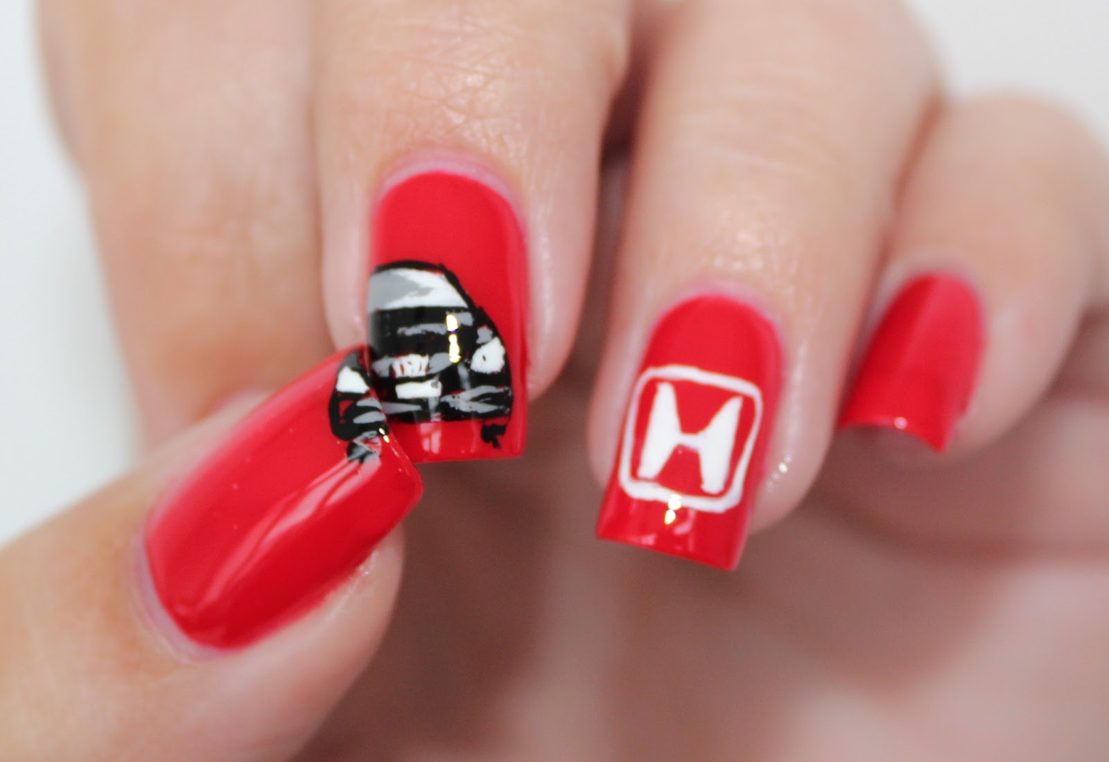 Lola Nailed It: Lancome 171B Lovered Swatch with Car Nail Art