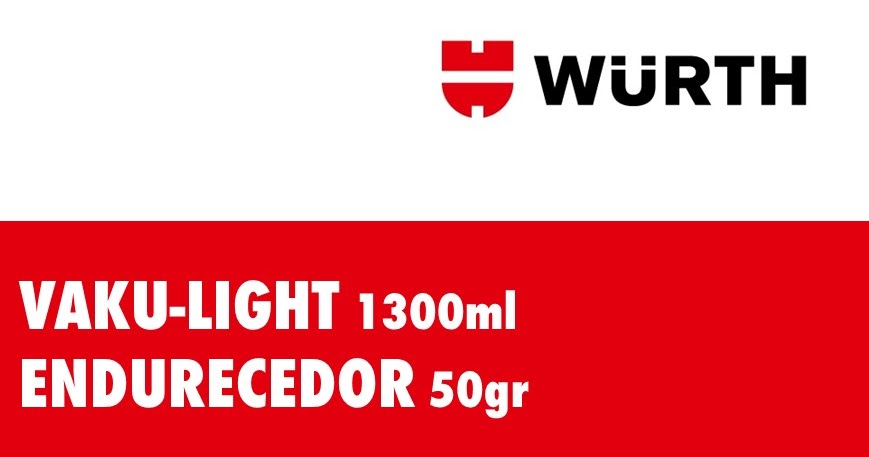 WÜRTH MÉXICO: 00993 140 VAKU-LIGHT 1300ML ENDURECEDOR 50G