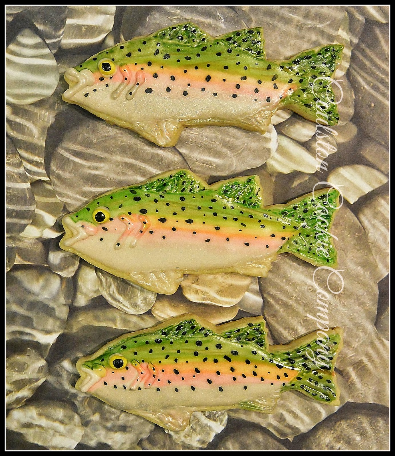 ...Coulston Cookie Company...: Hobby Cookies: Rainbow Trout Cookies