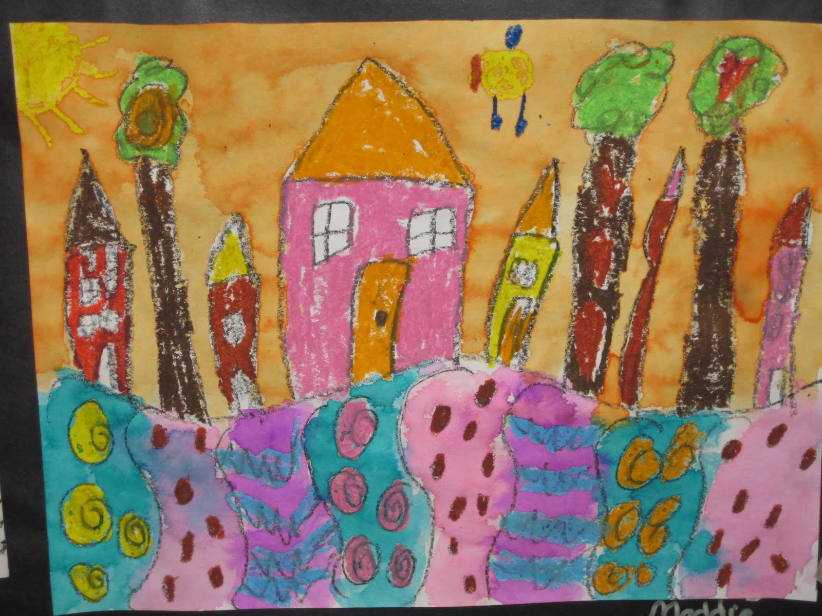 Lines, Dots, and Doodles: Folk Art Neighborhoods, 1st Grade