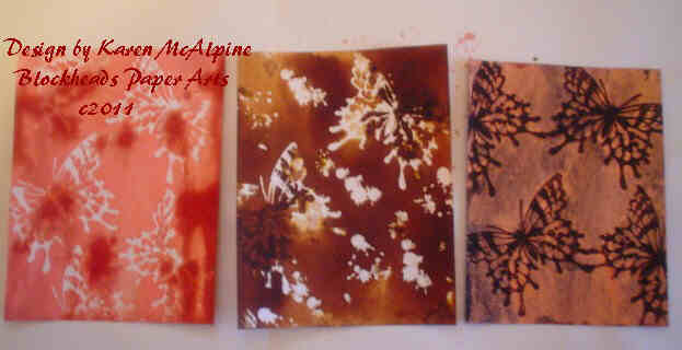 Blockheads Paper Arts: Faux Batik by Karen McAlpine