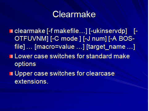 Python/Networking/Security/Virtualization Fundamentals: Clearcase build process!!!