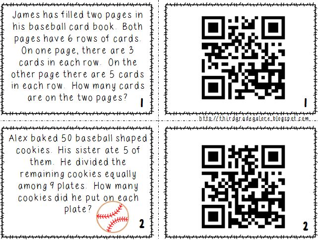 Third Grade Galore: Multi-Step Story Problems and QR Codes