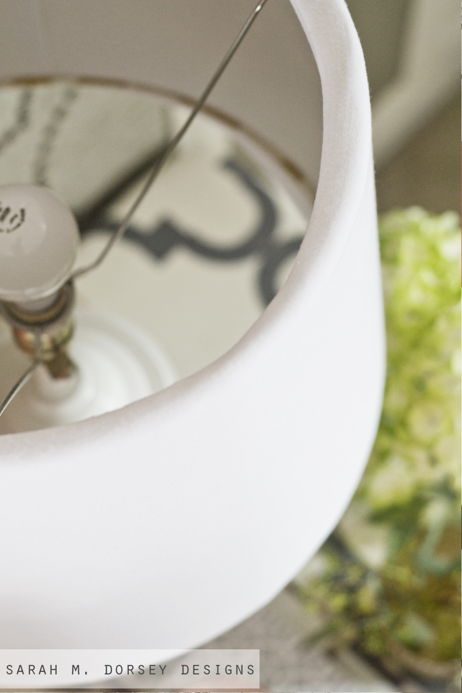 DIY in 1 Hour or Less | Removeable Jersey Lampshade cover - Dorsey Designs